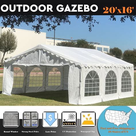 20x16 Budget Pvc Party Tent Wedding Canopy Shelter By Delta