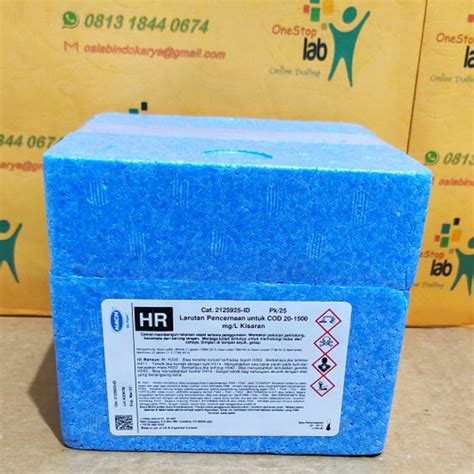 Jual Hach 21259 25 Cod Reagent Hr Digestion Vials 20 1500 Mgl Pk25