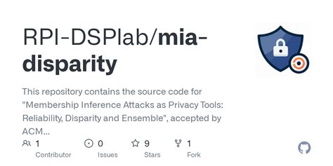 Github Rpi Dsplabmia Disparity This Repository Contains The Source Code For Membership