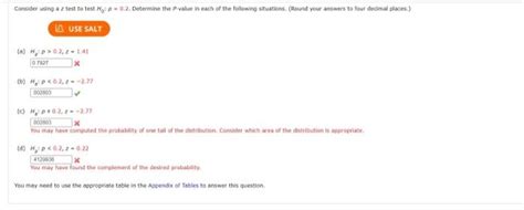 solved consider using a z test to test h0 p 0 2 determine