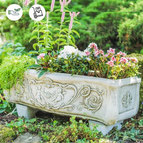 Classic Statue Cheap Garden Ornaments Stone Cast Planter Plant
