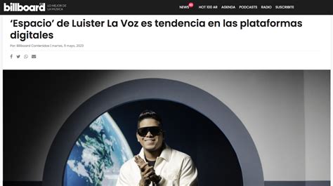 El Tema ‘espacio De Luister La Voz Alcanzó Rápidamente Los 8 6