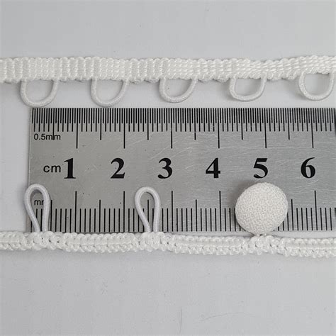 Off White Button Loop Trim For The Bridal Dress Wedding Button Elastic