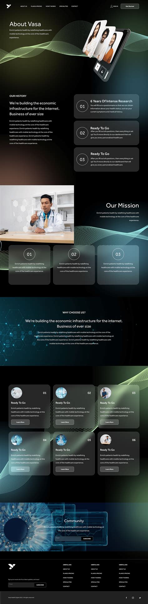 Vs Health App Web Ui Design On Behance