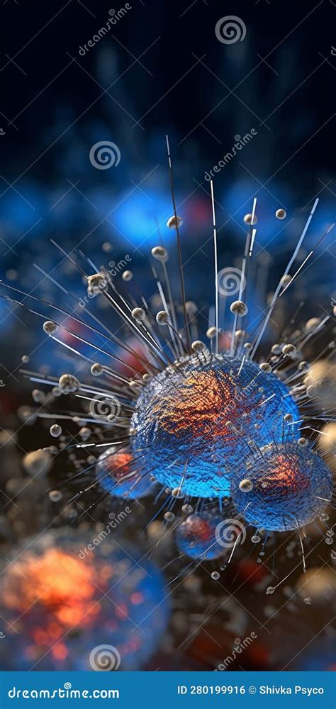 Close Up Photography Subatomic Particle Generative Ai Stock