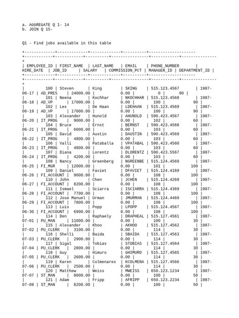 Mysql Question Practice Pdf