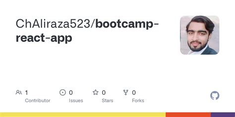 GitHub ChAliraza Bootcamp React App
