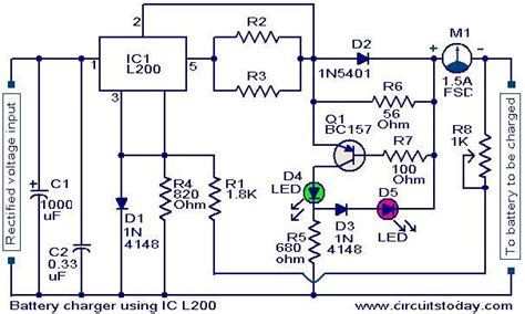 9v Battery Charger Circuit With Indicator Circuit Diagram