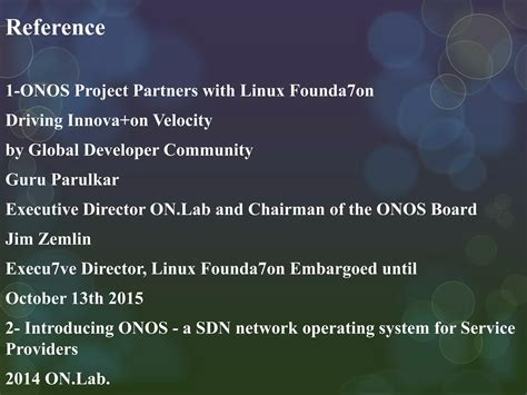 Open Network Operating System Onos Pptx