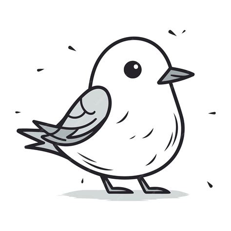 Premium Vector Cute Little Bird Cartoon Doodle Vector Illustration