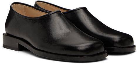 Lemaire Black Anatomic Slip On Loafers Lemaire