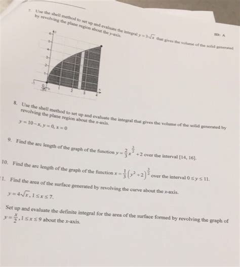 solved the shell method to set up and evaluate the integral