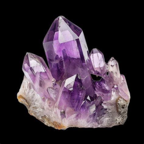 Premium Psd Amethyst Crystal On Isolated Transparency Background Png