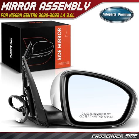 Right Passenger Side White Power Mirror W3 Pin For Nissan Sentra 2020