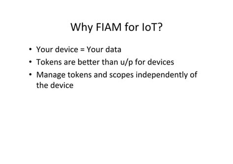 Federated Identity For Iot With Oauth2 Ppt