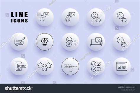 feedback set icon cross checkmark checkbox stock vector royalty free
