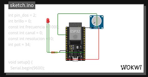 Encender Led Con Pot Esp32 Copy Wokwi Esp32 Stm32 Arduino Simulator