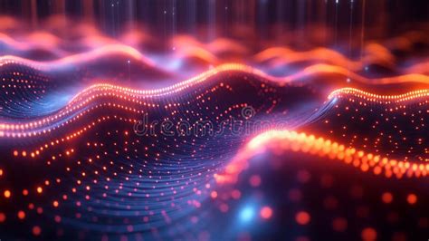 Visualization Quantum Entanglement Represented Glowing Stock Illustration Illustration Of