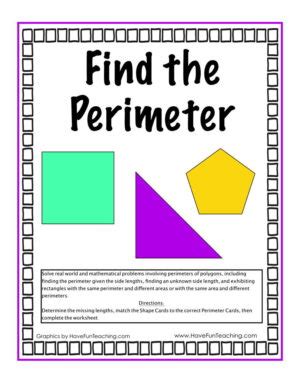 Finding The Perimeter Activity Have Fun Teaching Finding The Perimeter Activity Have Fun Teaching
