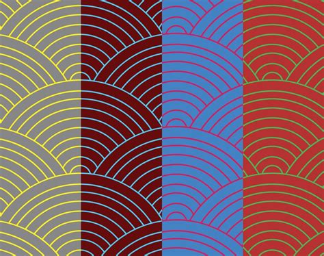 Shell Semi Circle Line Repeat Pattern Seamless 15864160 Vector Art At Vecteezy