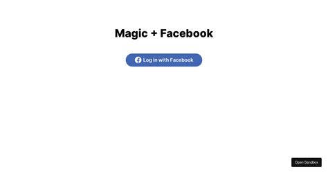 Facebook Oauth Demo Codesandbox