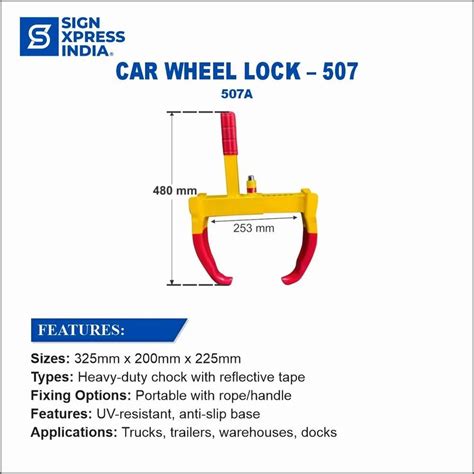 Car Wheel Lock 507a At ₹ 700piece Car Wheel Lock In New Delhi Id
