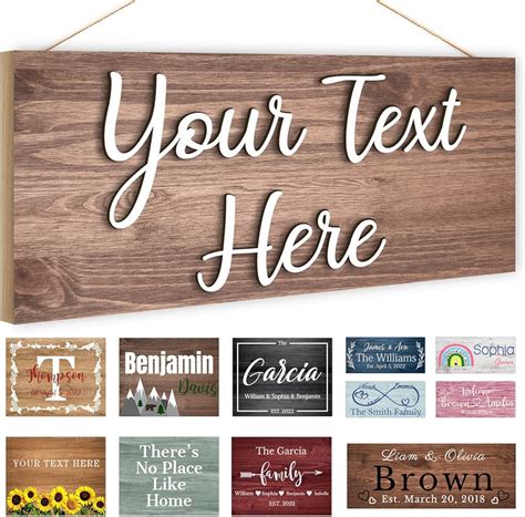 Custom Wood Plank Signs Personalized Sweet Home Of Ours Sign Hanging