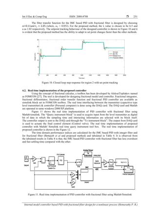 Internal model controller based PID with fractional filter design for a nonlinear process | PDF