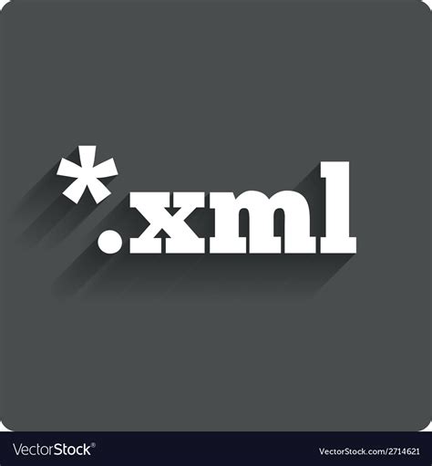 File Document Icon Download Xml Button Royalty Free Vector
