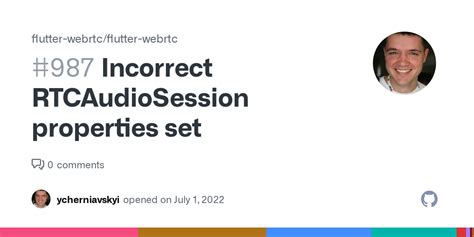 Incorrect RTCAudioSession Properties Set Issue Flutter Webrtc Flutter Webrtc GitHub
