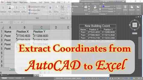 Extract Point Coordinates From Autocad Youtube