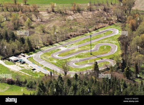 Complete Circuit For Go Karts Without Karting Stock Photo Alamy