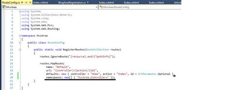 Getting Started With Area In ASP NET MVC