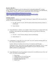 Practice With APCs Activity Docx Practice With APCs This Assignment Is Designed To Give The