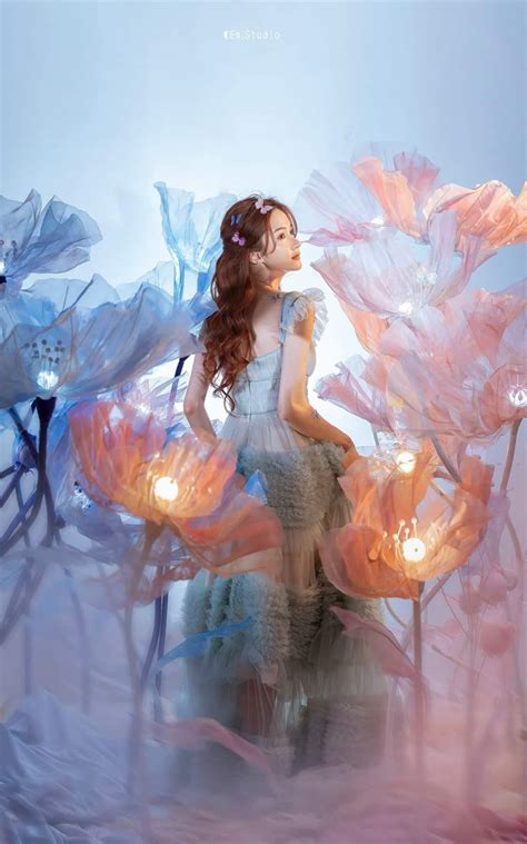 Fairy Poses Reference Photo Whimsical Flower Photoshoot Fairy
