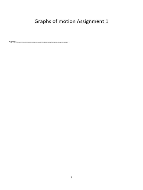 Graphs Of Motion Pdf