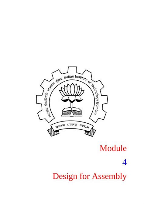 pdf module 4 design for assembly courses 112101005