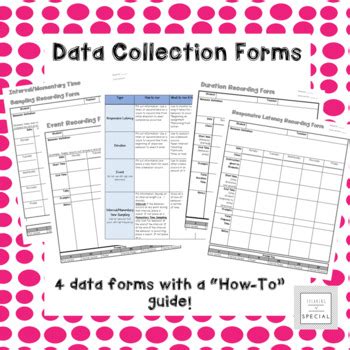 Behavior Data Collection Forms Baseline And Intervention Phase