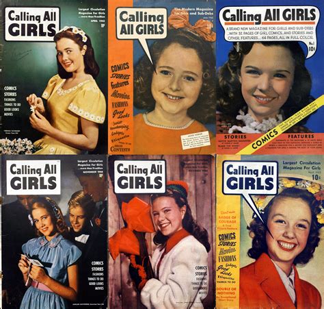 Calling All Girls Magazines 1940s 50s Vintage Teens Magazines Etsy 日本
