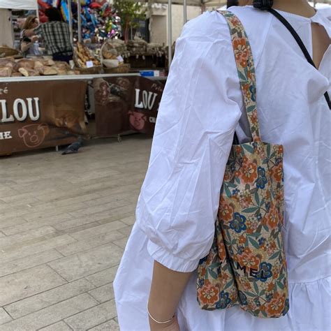 카라멜 런던caramel 플루토 빈티지 플로랄 Pluto Vintage Floral 토트백