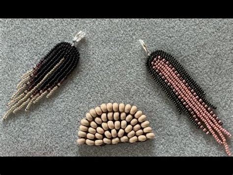 Beaded Half Moon Tutorial With Big Beads Youtube Beaded Earrings
