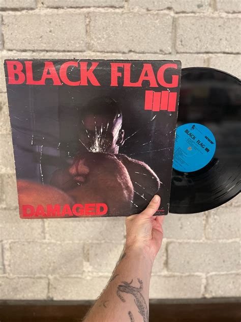 Black Flag Damaged 1982 Pressing Lp Record Safari