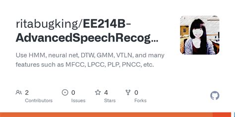 GitHub Ritabugking EE B AdvancedSpeechRecognition Use HMM Neural