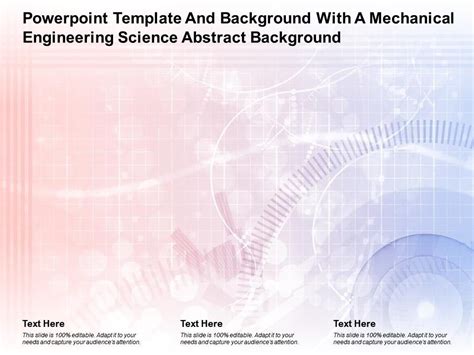 Powerpoint Template And Background With A Mechanical Engineering