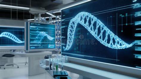 Advanced 3d Visualization Of Dna Structures Presented On Digital