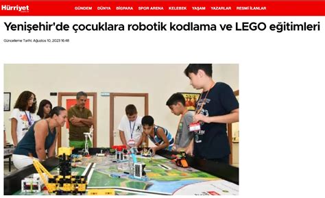 Yenişehir Belediyesinden çocuklara Robotik Kodlama Ve Lego Eğitimleri