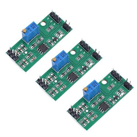 3pcs Lm393 3 5 24v Voltage Comparator Module With Led Indicator High Level Output Analog