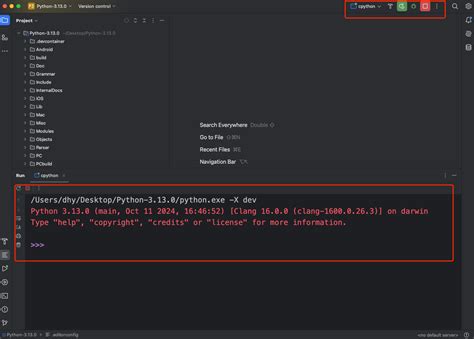 CPython macOS下通过CLion编译CPython 蜜蜂和鱼