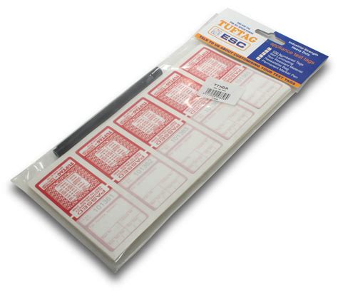 Elecsupp Tuftag Test Tags Heavy Duty Red — Scott Electrical