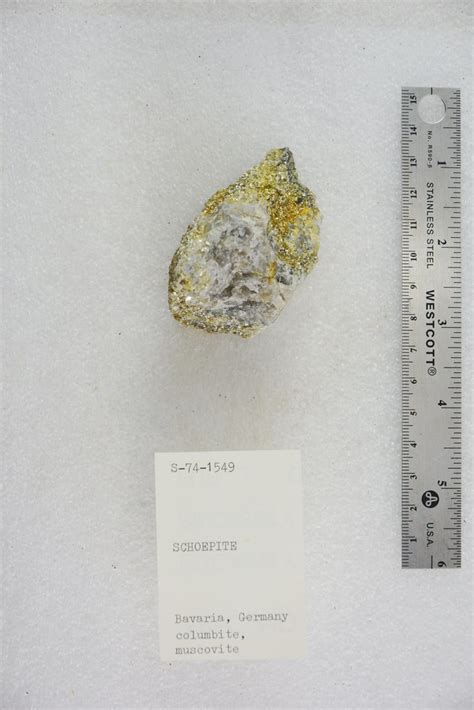 Schoepite with Columbite and Muscovite | Bavaria, Germany S-… | Flickr